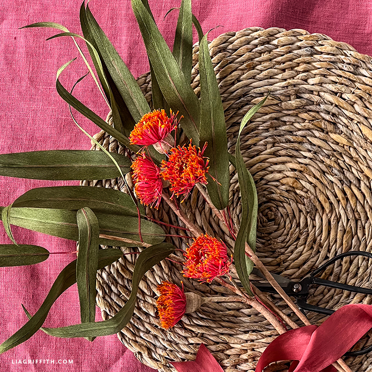 Crepe Eucalyptus Gum Tree Branch - Member Make Workshop - Lia Griffith