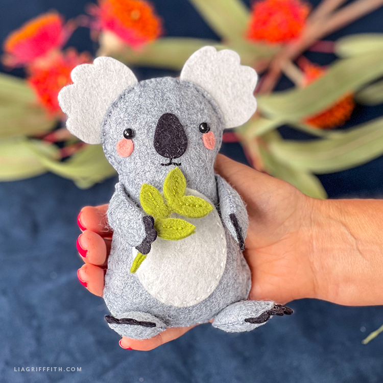DIY Felt Koala Stuffie - Lia Griffith
