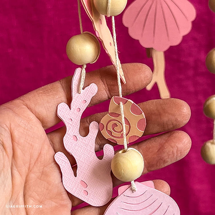 Layered Paper Beach Finds Mobile - Lia Griffith