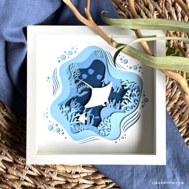 Papercut Ocean Reef Artwork - Lia Griffith