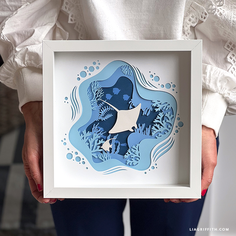 Papercut Ocean Reef Artwork - Lia Griffith