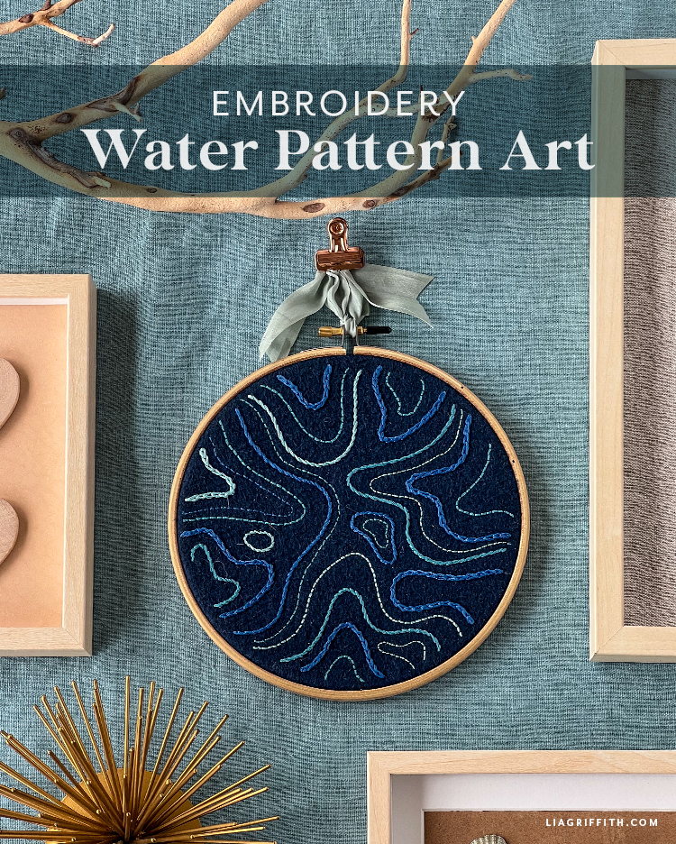 Water Pattern Embroidery - Lia Griffith