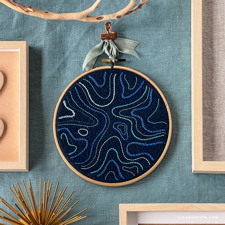 Water Pattern Embroidery - Lia Griffith