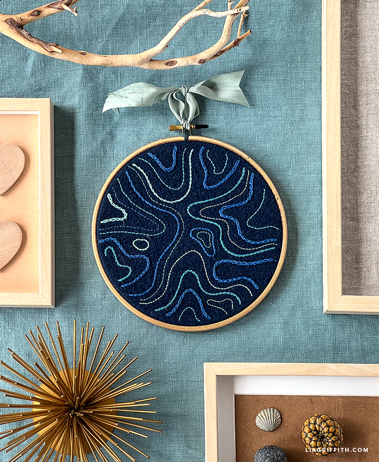 Water Pattern Embroidery - Lia Griffith