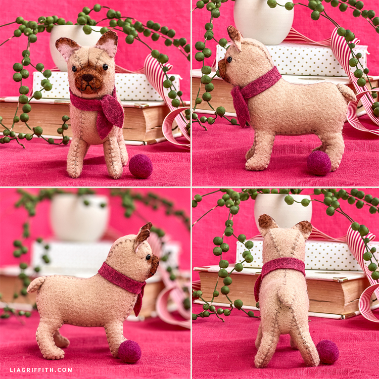 Felt French Bulldog - Lia Griffith