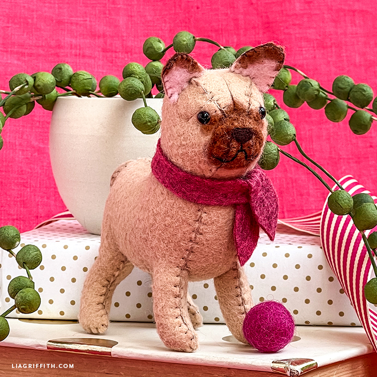 Felt French Bulldog - Lia Griffith