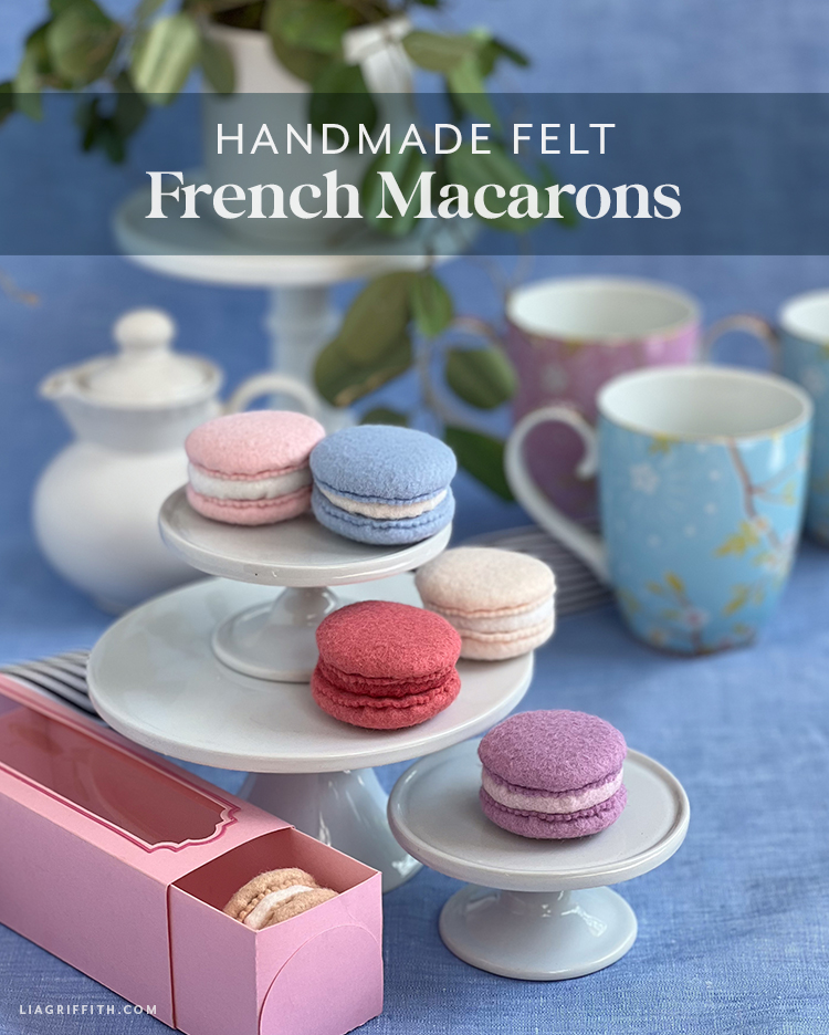 Felt French Macarons - Lia Griffith