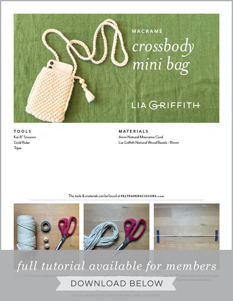 Crossbody Macramé Mini Bag - Lia Griffith
