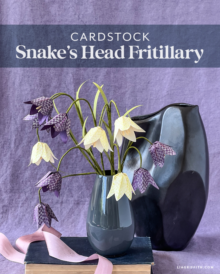 Cardstock Snake's Head Fritillary - Lia Griffith