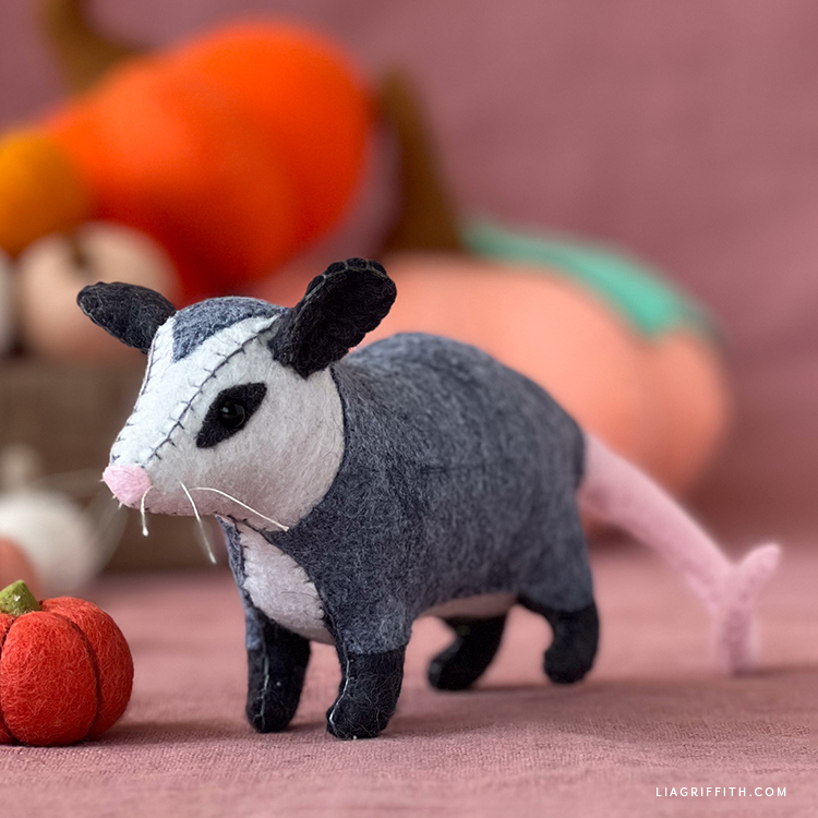 Felt Possum Stuffie - Lia Griffith