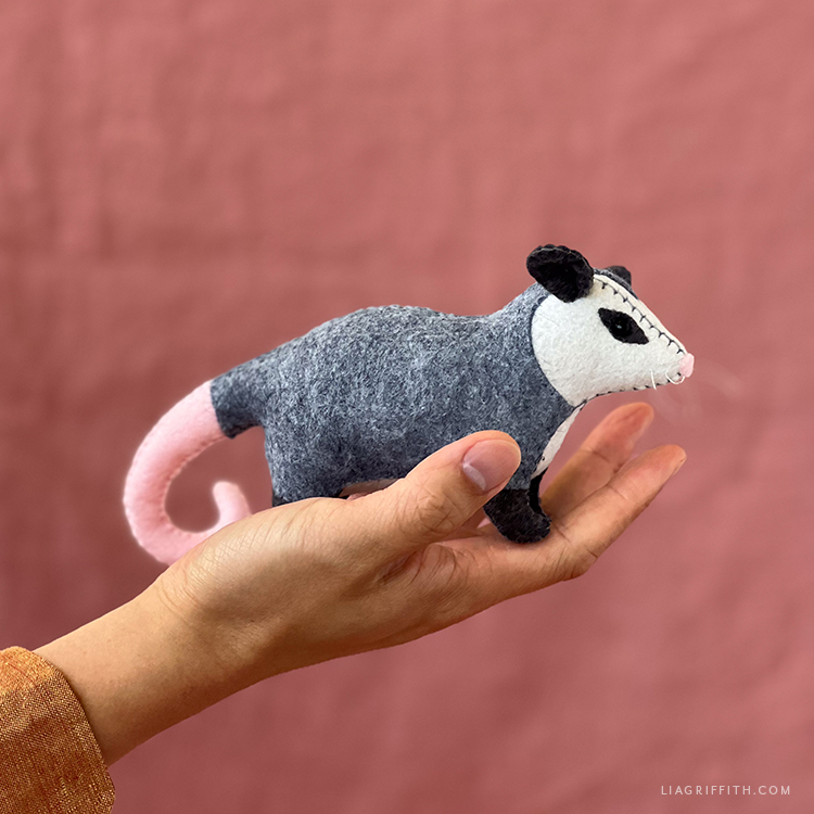 Felt Possum Stuffie - Lia Griffith