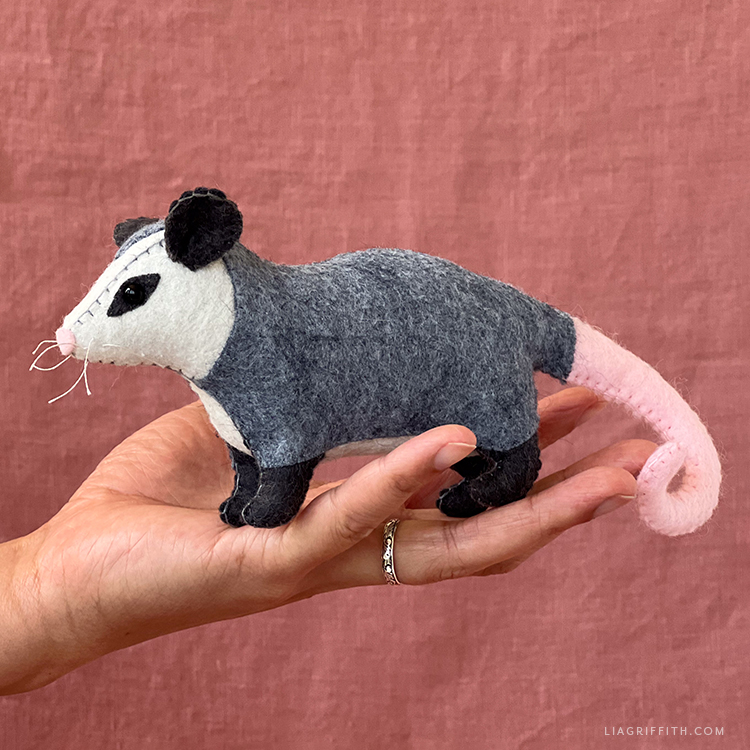 Felt Possum Stuffie - Lia Griffith