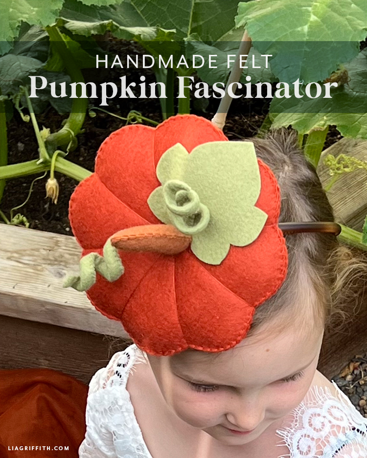 Felt Pumpkin Fascinator - Lia Griffith