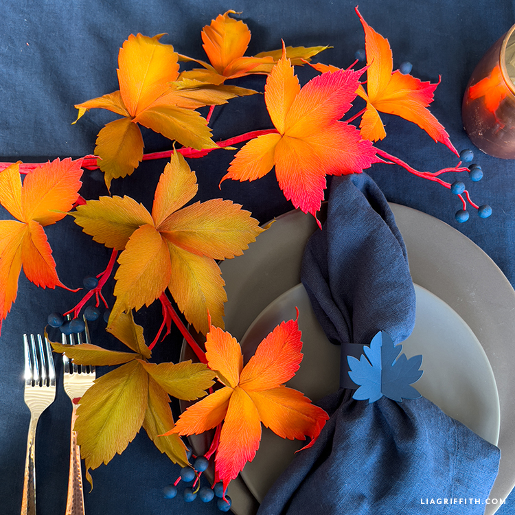 Crepe Paper Virginia Creeper - Member Make Workshop - Lia Griffith