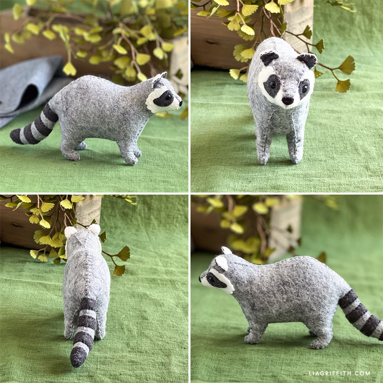Felt Raccoon Stuffie - Lia Griffith