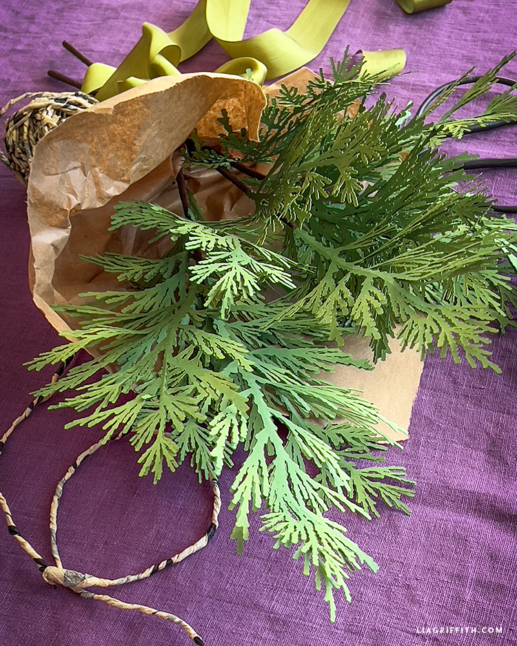 Cardstock Cedar Branches - Lia Griffith