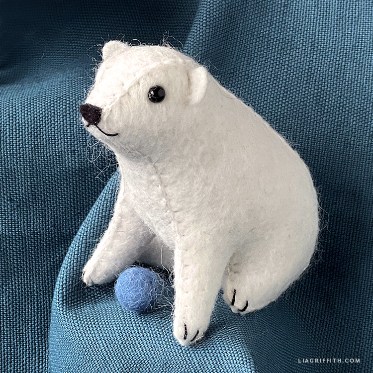 Felt Polar Bear Cubs - Lia Griffith