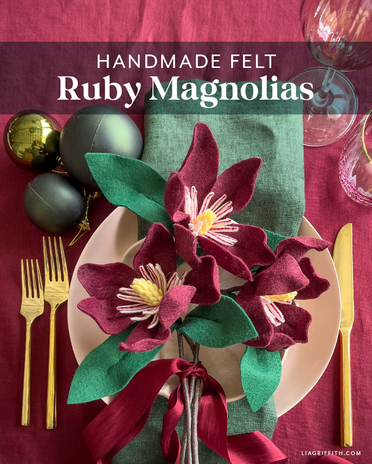 Felt Stellar Ruby Magnolia - Lia Griffith