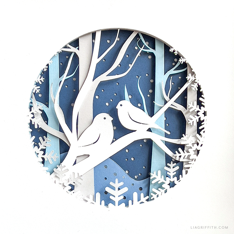 Papercut Art for Winter Decor - Lia Griffith