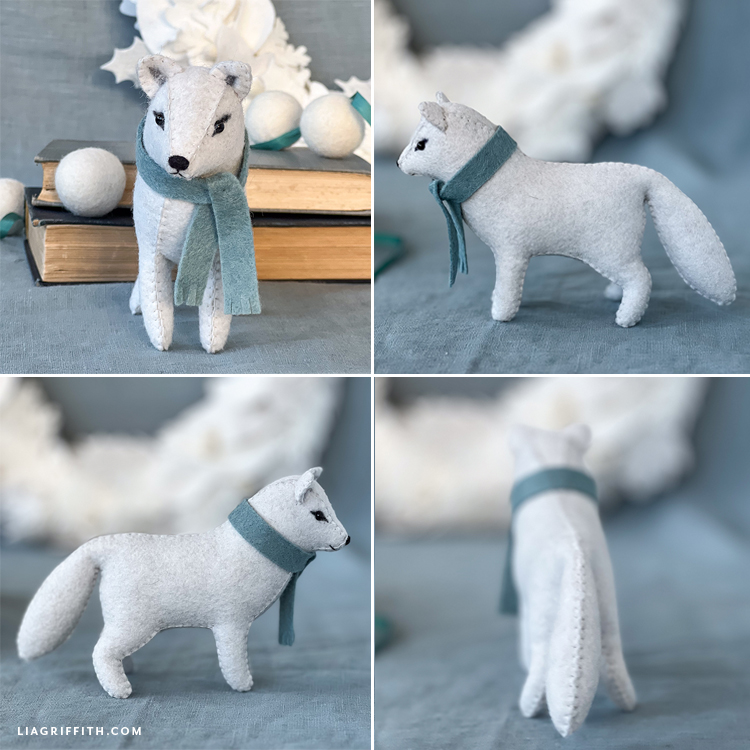 Felt Arctic Fox - Lia Griffith