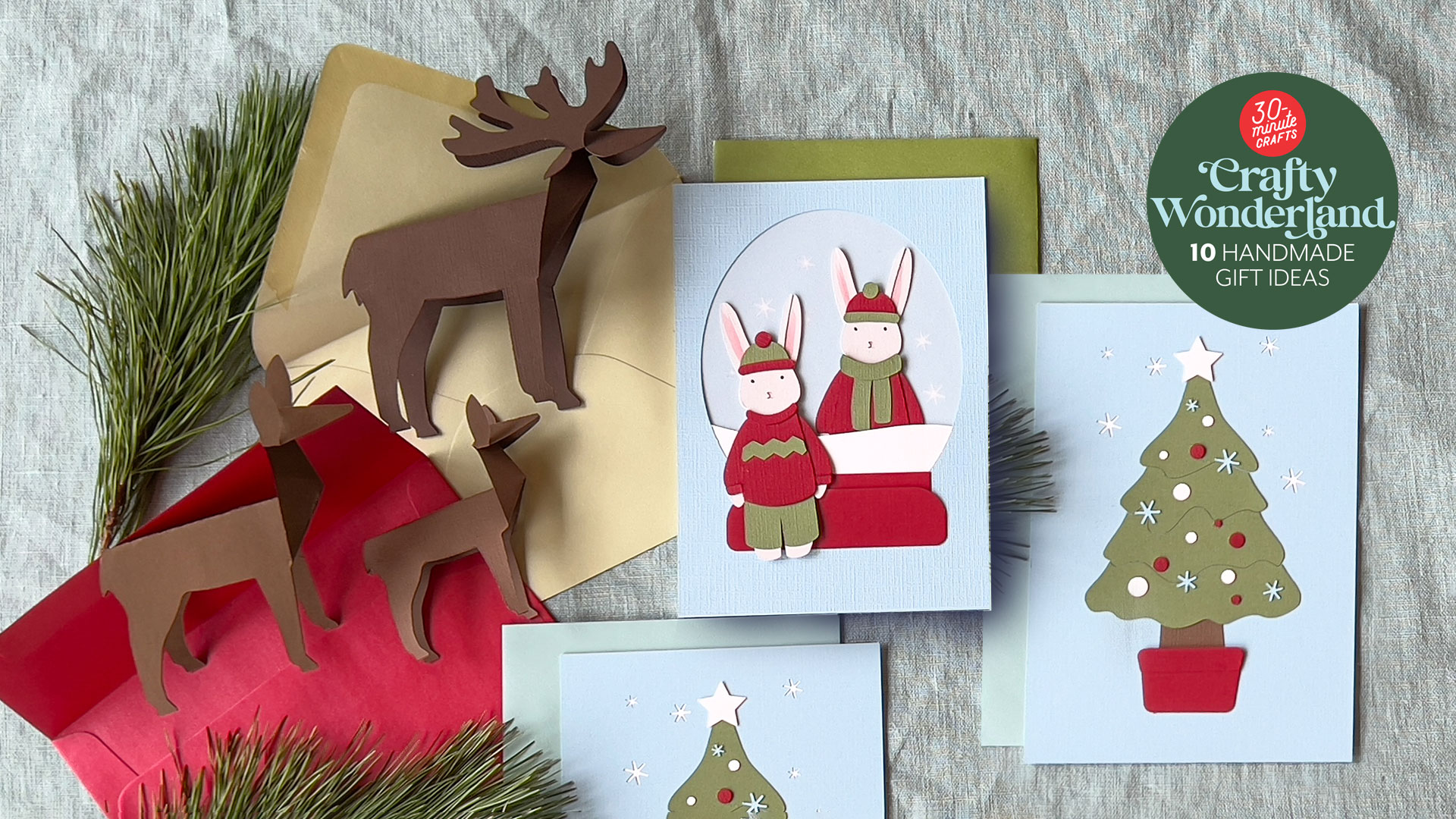 VIDEO: Cardstock Origami Elk Family - Lia Griffith