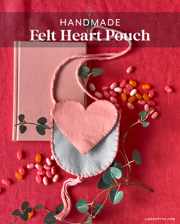 Felt Heart Pouch - Lia Griffith