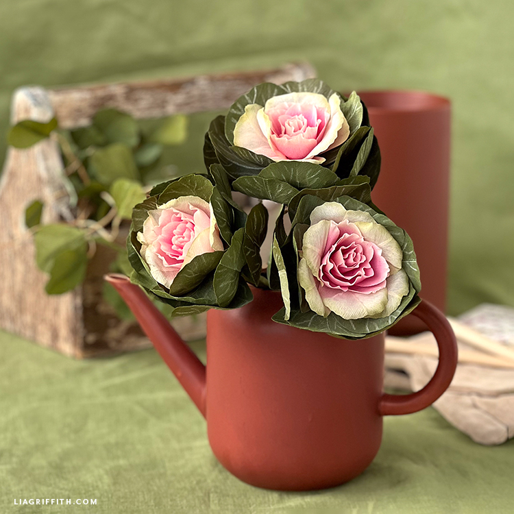 Crepe Paper Ornamental Cabbage - Member Make Workshop - Lia Griffith