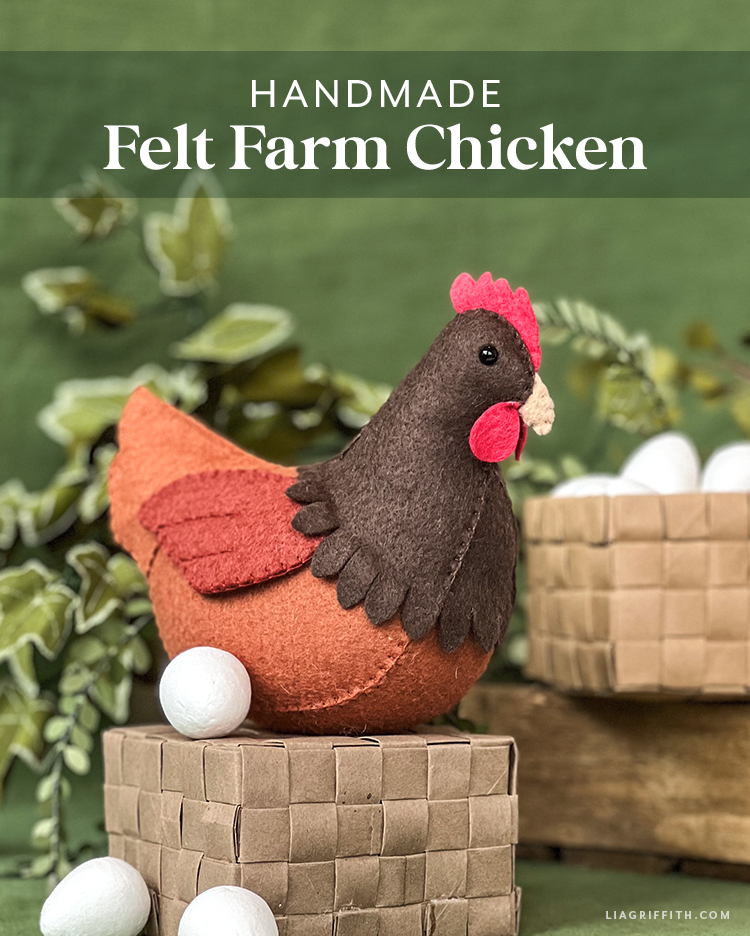 Felt Farm Chicken - Lia Griffith