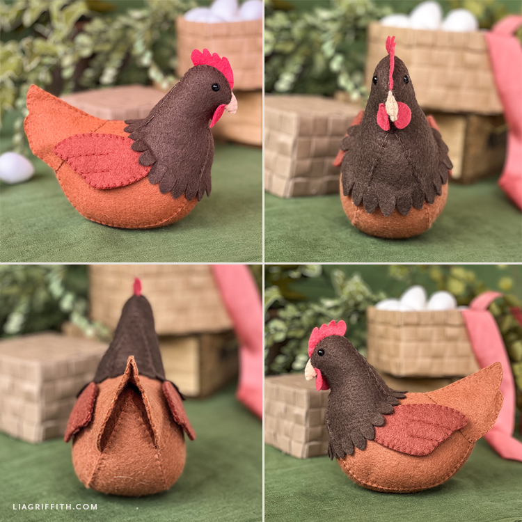 Felt Farm Chicken - Lia Griffith