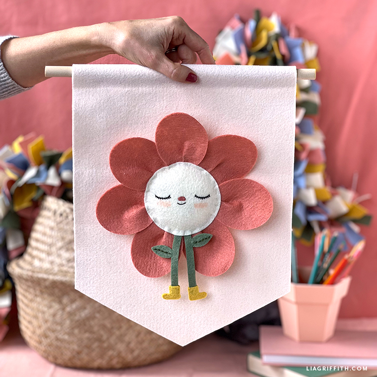 Felt Flower Banner - Lia Griffith