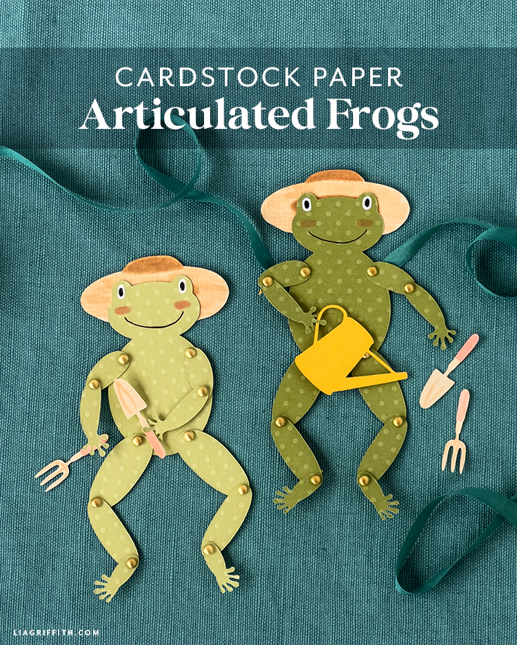 Articulated Paper Frogs - Lia Griffith