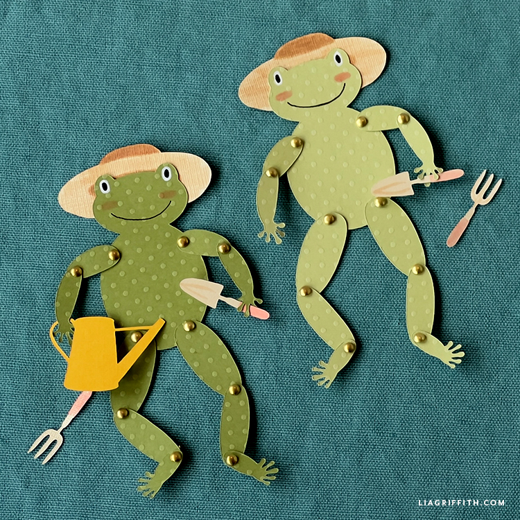 Articulated Paper Frogs - Lia Griffith