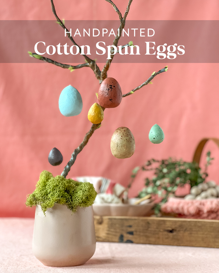 Painted Paper Spun Speckled Eggs - Lia Griffith