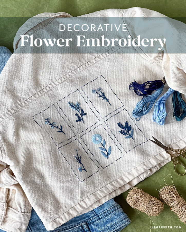Flower Embroidery for Jacket - Lia Griffith