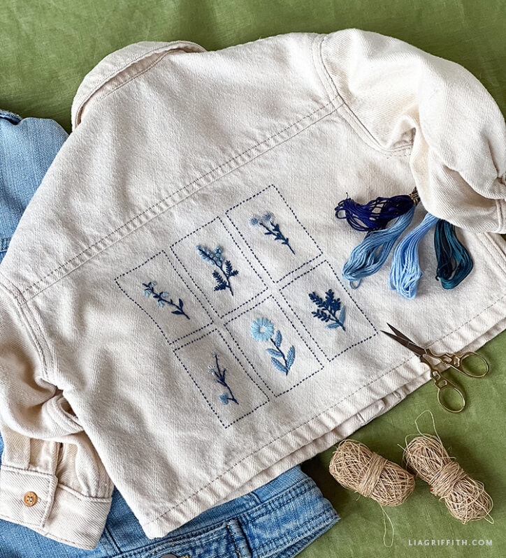 Flower Embroidery for Jacket - Lia Griffith