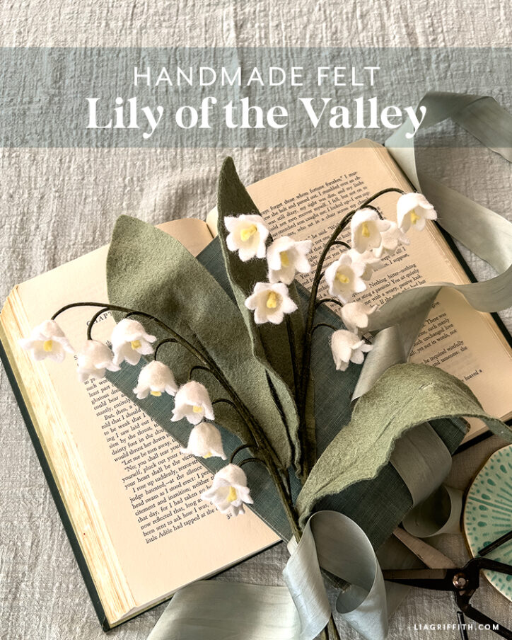 Felt Lily of the Valley - Lia Griffith