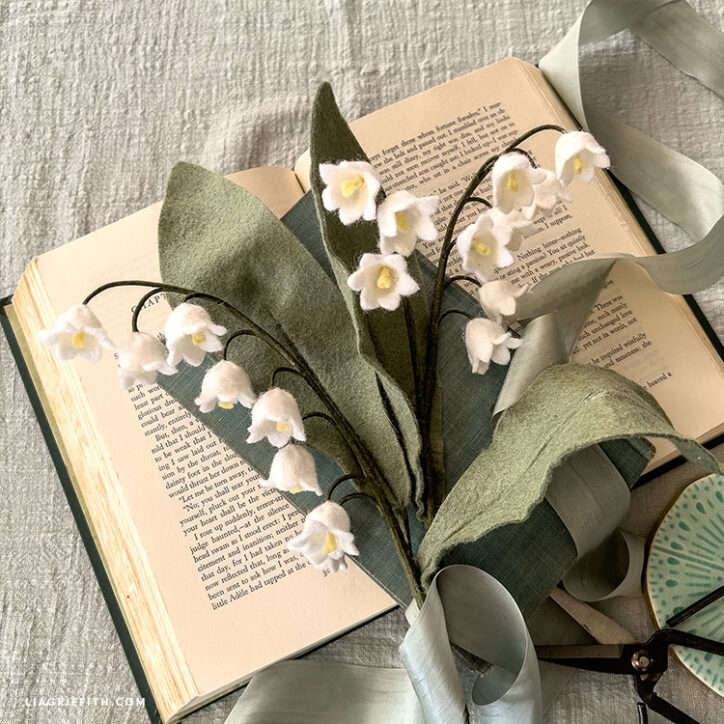 Felt Lily of the Valley - Lia Griffith