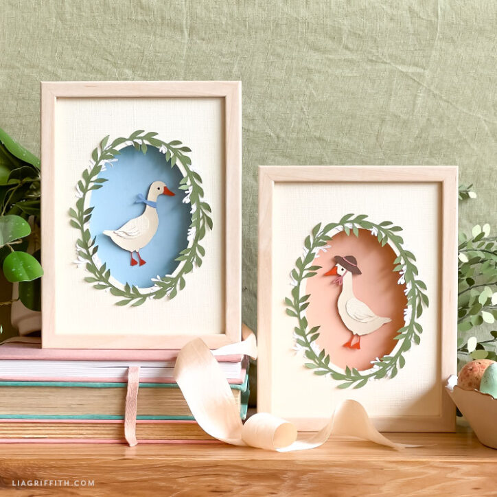Goose Layered Paper Framed Art - Lia Griffith
