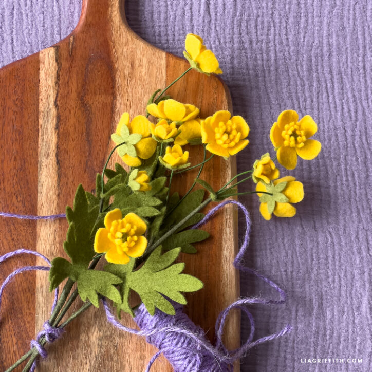 Felt Buttercups - Lia Griffith