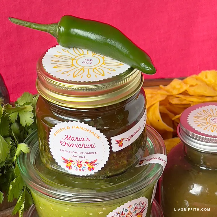 Salsa Mason Jar Label Printables Custom Printed Jar & Bottle Label