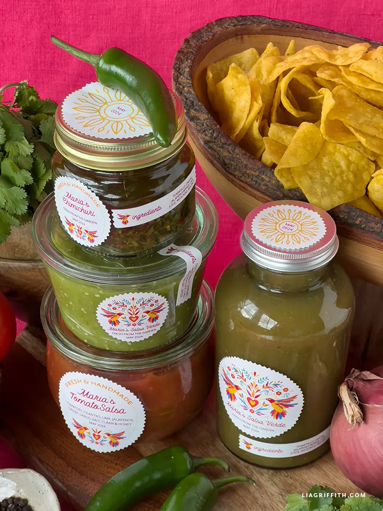 Salsa Mason Jar Label Printables Custom Printed Jar & Bottle Label