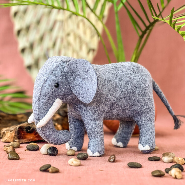 Felt African Elephant - Lia Griffith