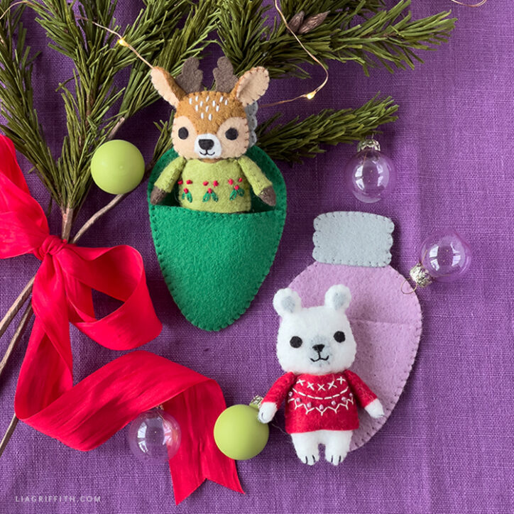 Felt Winter Pocket Pals - Lia Griffith