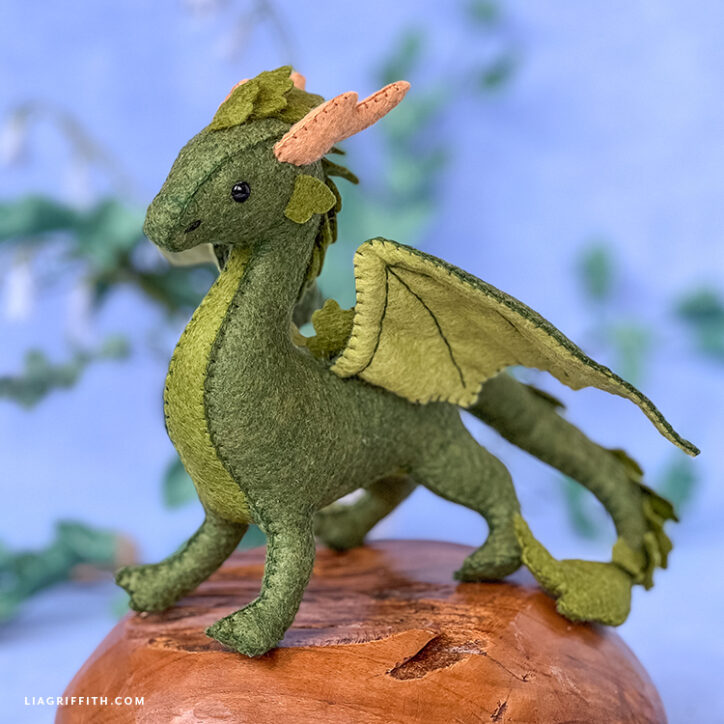 Felt Forest Dragon - Lia Griffith