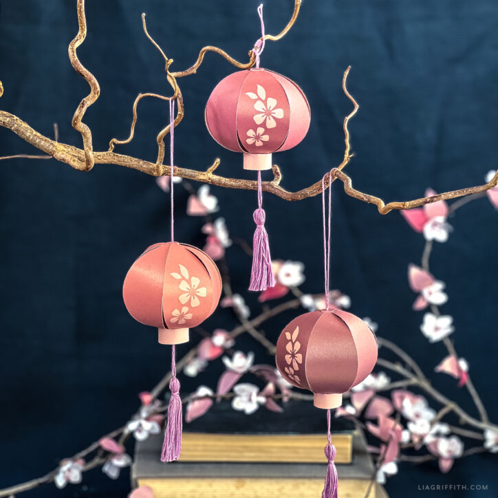 Spring Floral Hanging Lantern - Lia Griffith