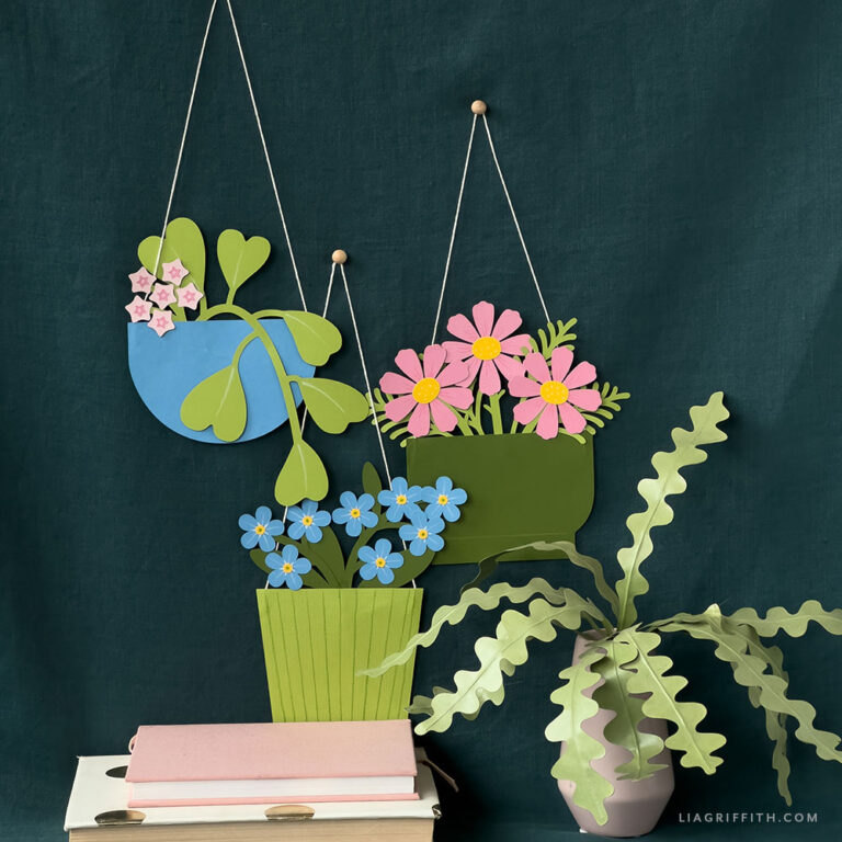 Papercut Hanging Plants - Lia Griffith