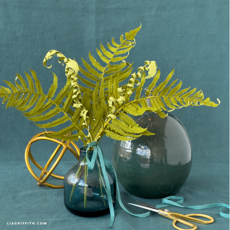 Crepe Paper Lady Fern Fronds - Lia Griffith