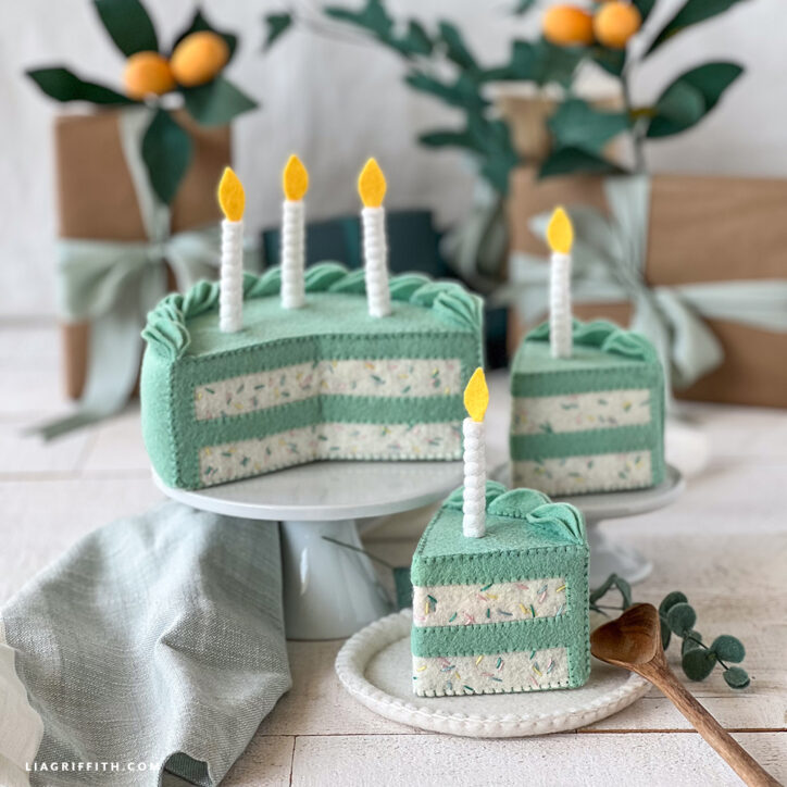 Felt Birthday Cake - Lia Griffith