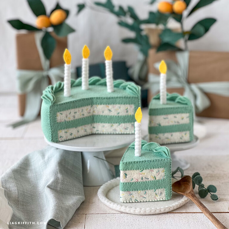 Felt Birthday Cake - Lia Griffith