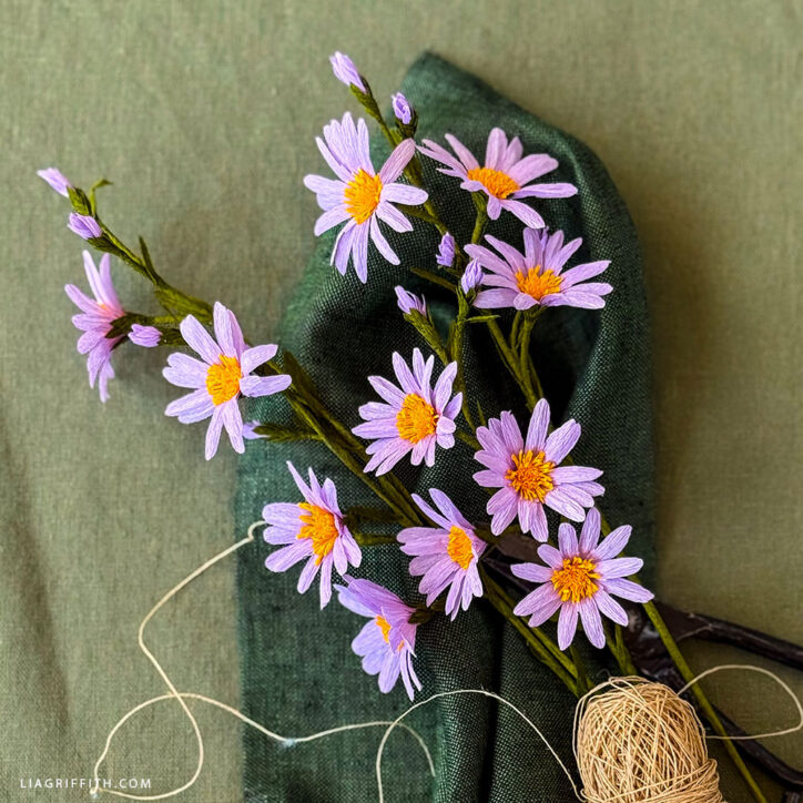 Crepe Paper Aster Video Tutorial - Lia Griffith